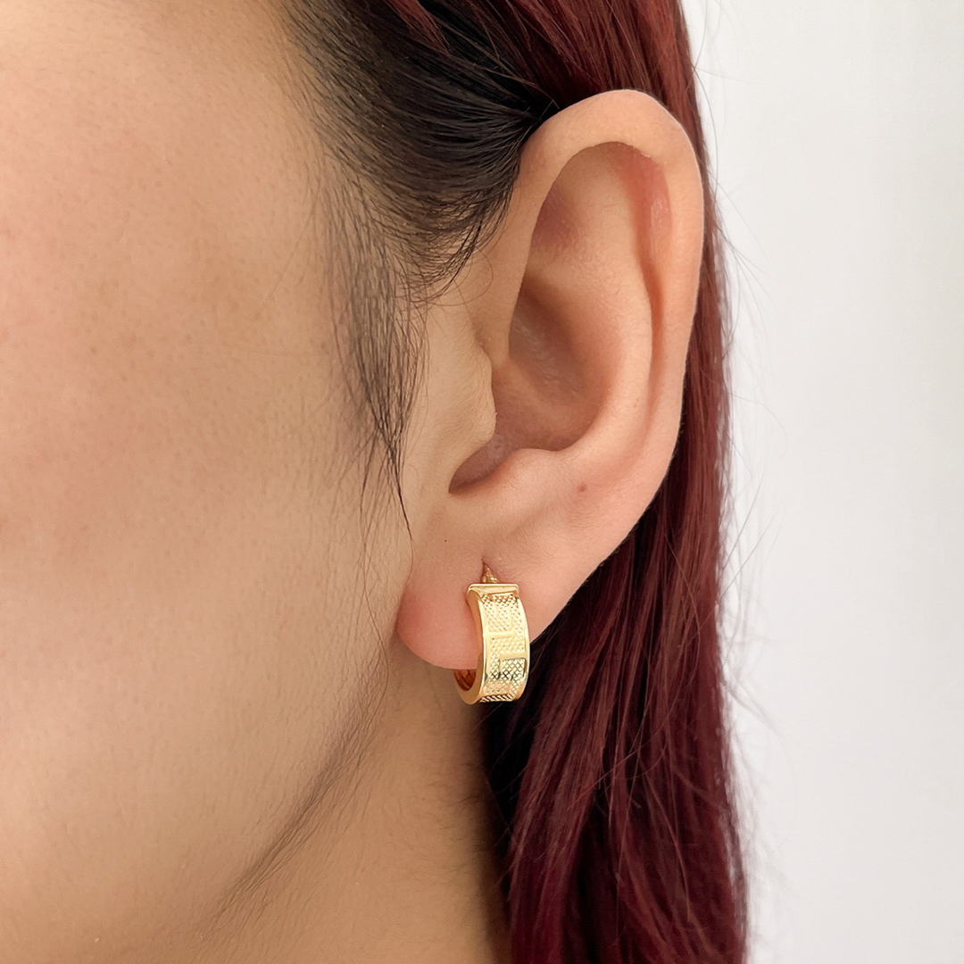 Bold Classic Meander Hoops