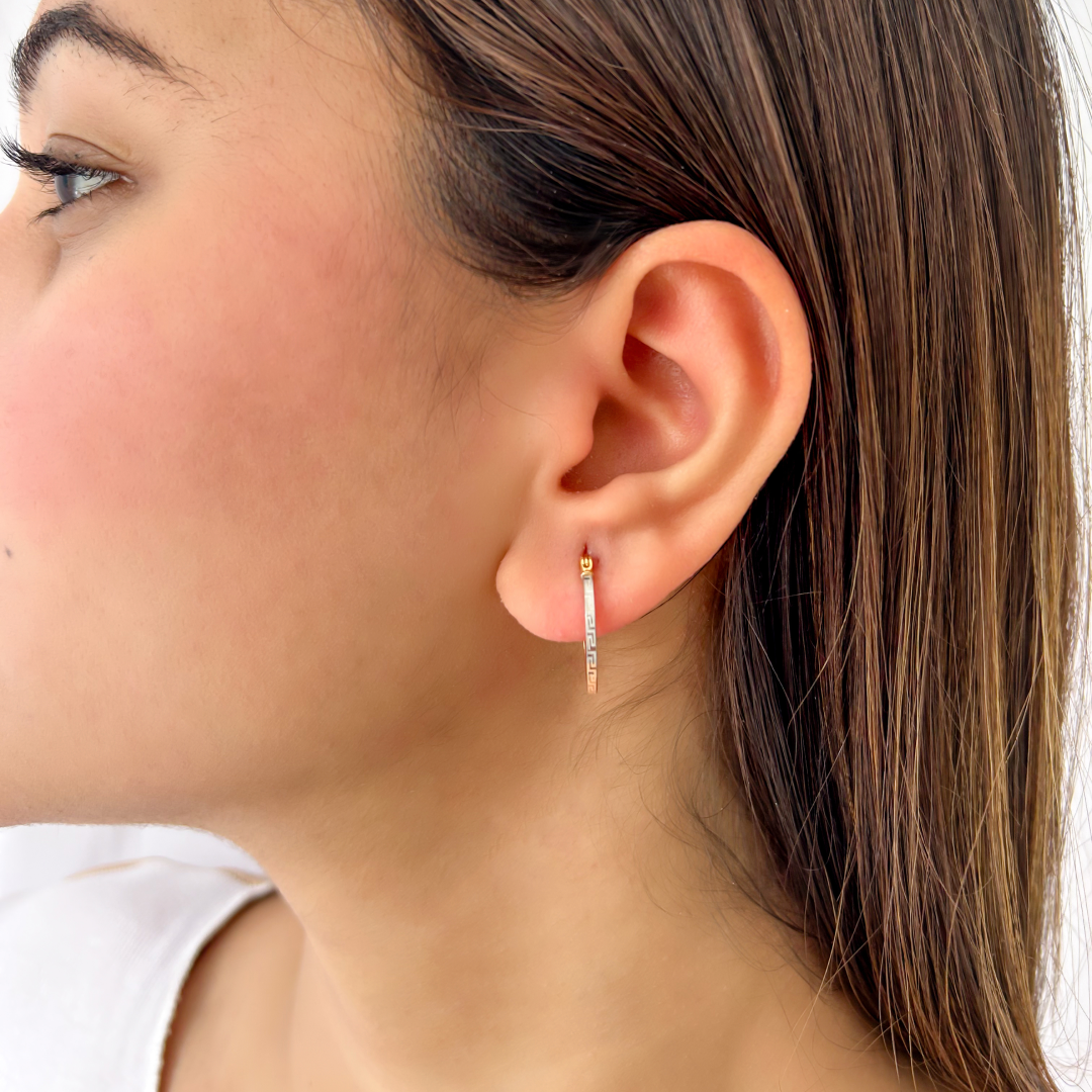 Multi Meander Oval Hoops