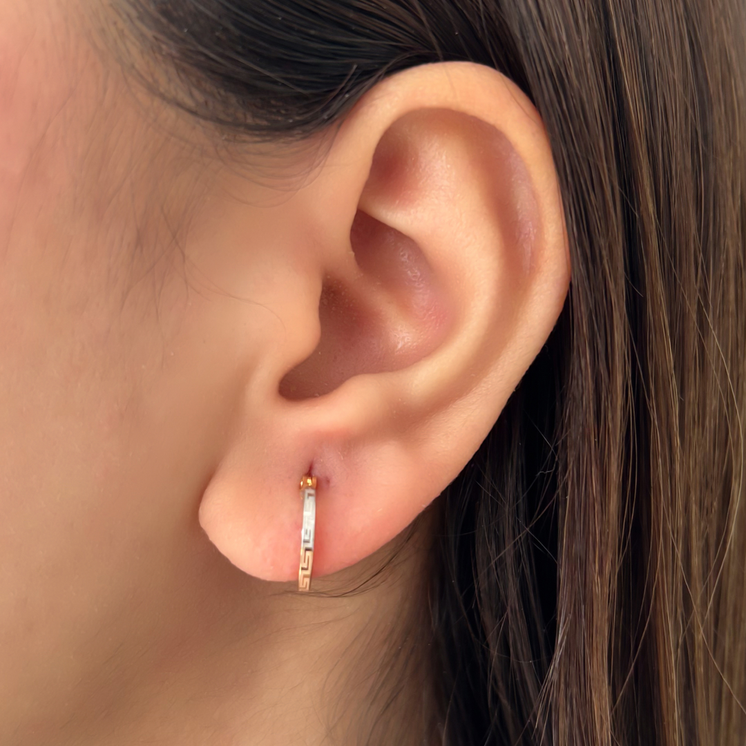 Mini Multi Meander Round Hoops