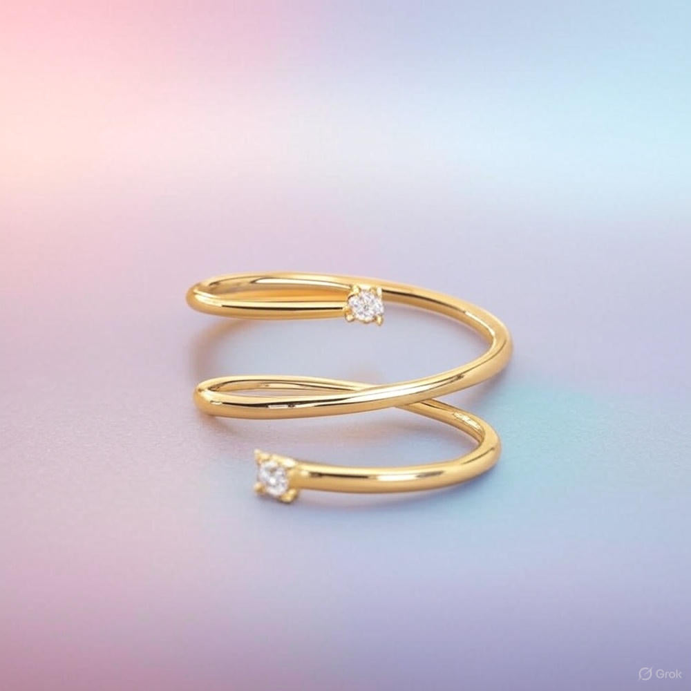 Add a Touch of Brilliance with the Unique Diamond Spring Ring Design f
