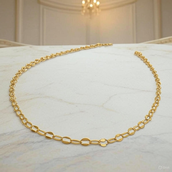 The Allure of the Exquisite Gold Broad Enigma Chain by Starkle
