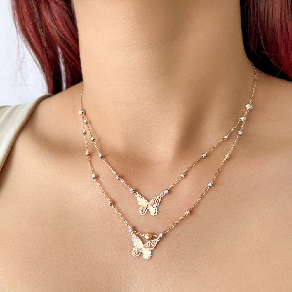 Butterfly Double Necklace