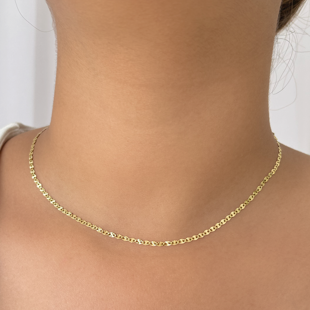 Flat Sparkle Link Chain