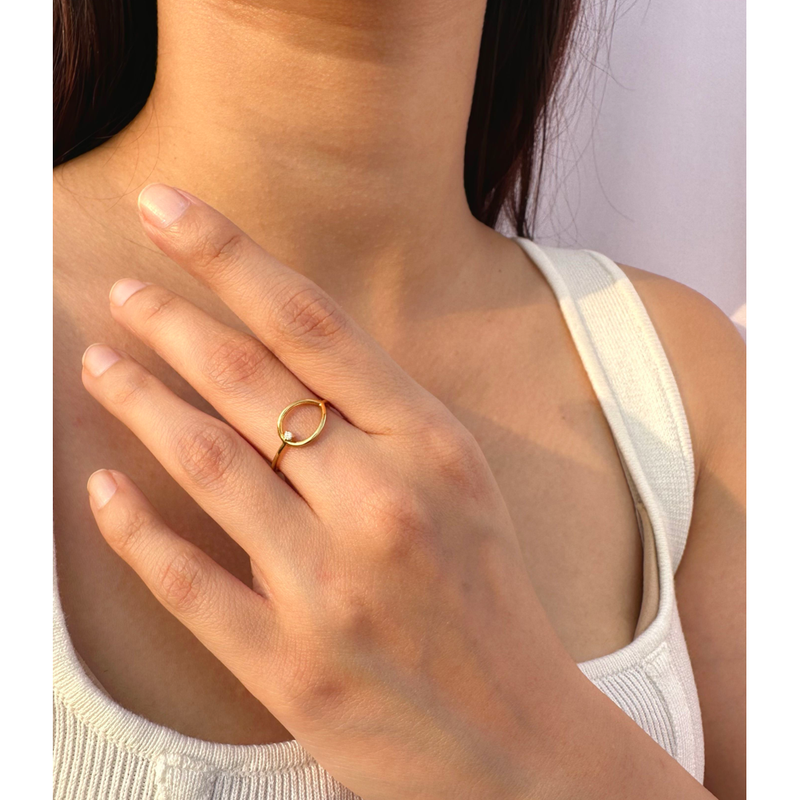 Buy Drop Perch Rings | Made with BIS Hallmarked Gold | Starkle