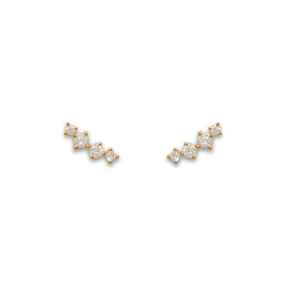 Buy women's gold & diamond studs online | gold studs online | Starkle